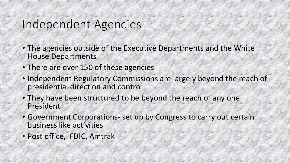 Unit Seven Executive Branch Governmental Bureaucracy Bureaucracyan ...
