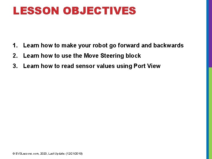 BEGINNER PROGRAMMING LESSON EV 3 Classroom Moving Straight