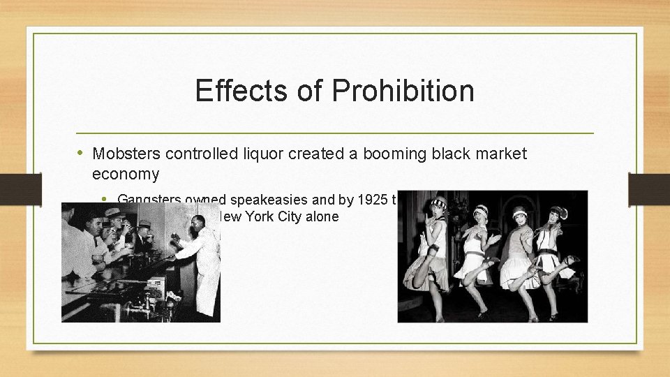 Life During the 1920 s Prohibition and the