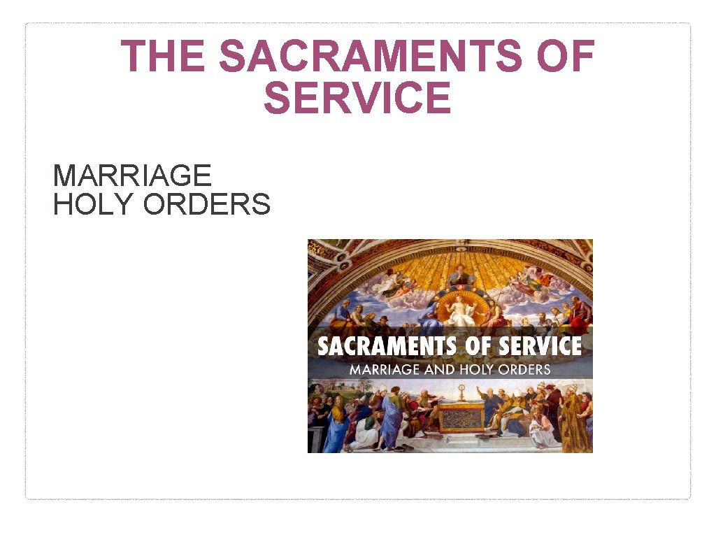 INTRODUCTION TO THE SACRAMENTS BAPTISM RCIA PRESENTATION JANUARY