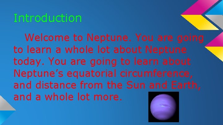 Neptune By Samuel B Introduction Welcome to Neptune