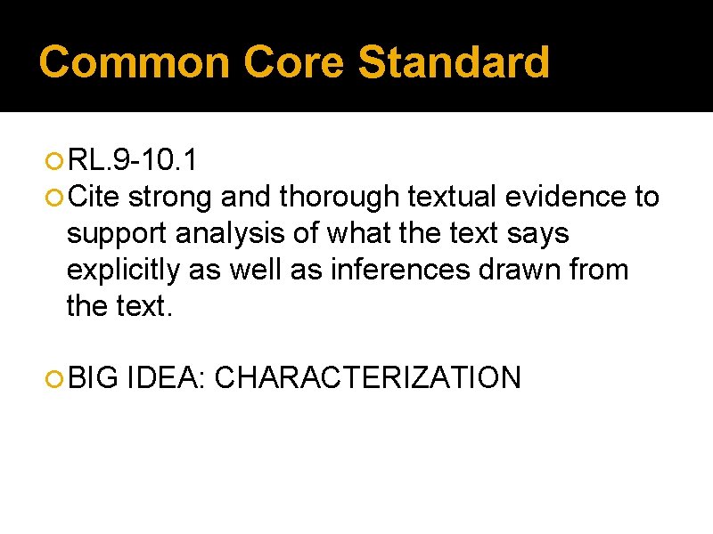 Characterization MDG Part 2 Bell Ringer In 3