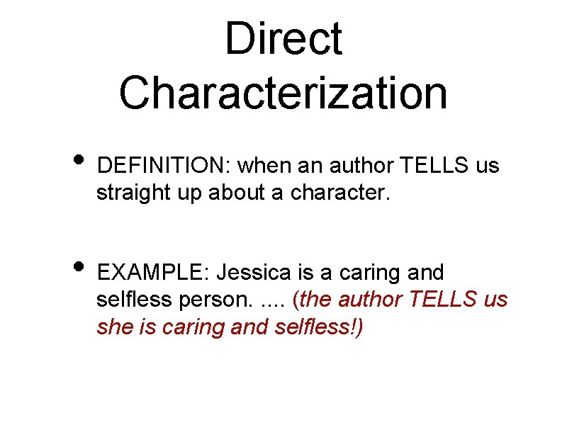 Characterization MDG Part 2 Bell Ringer In 3