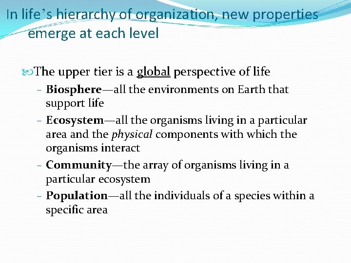 Introduction Welcome to Bio 1 Biology Exploring Life