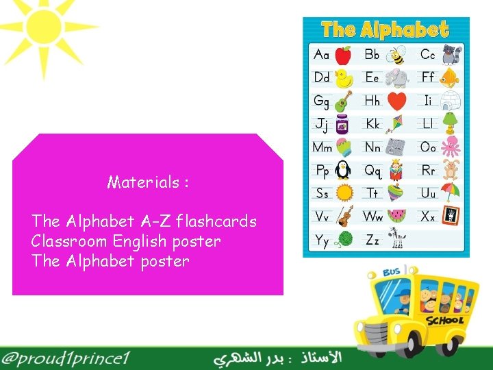 1 Materials The Alphabet AZ flashcards Classroom English