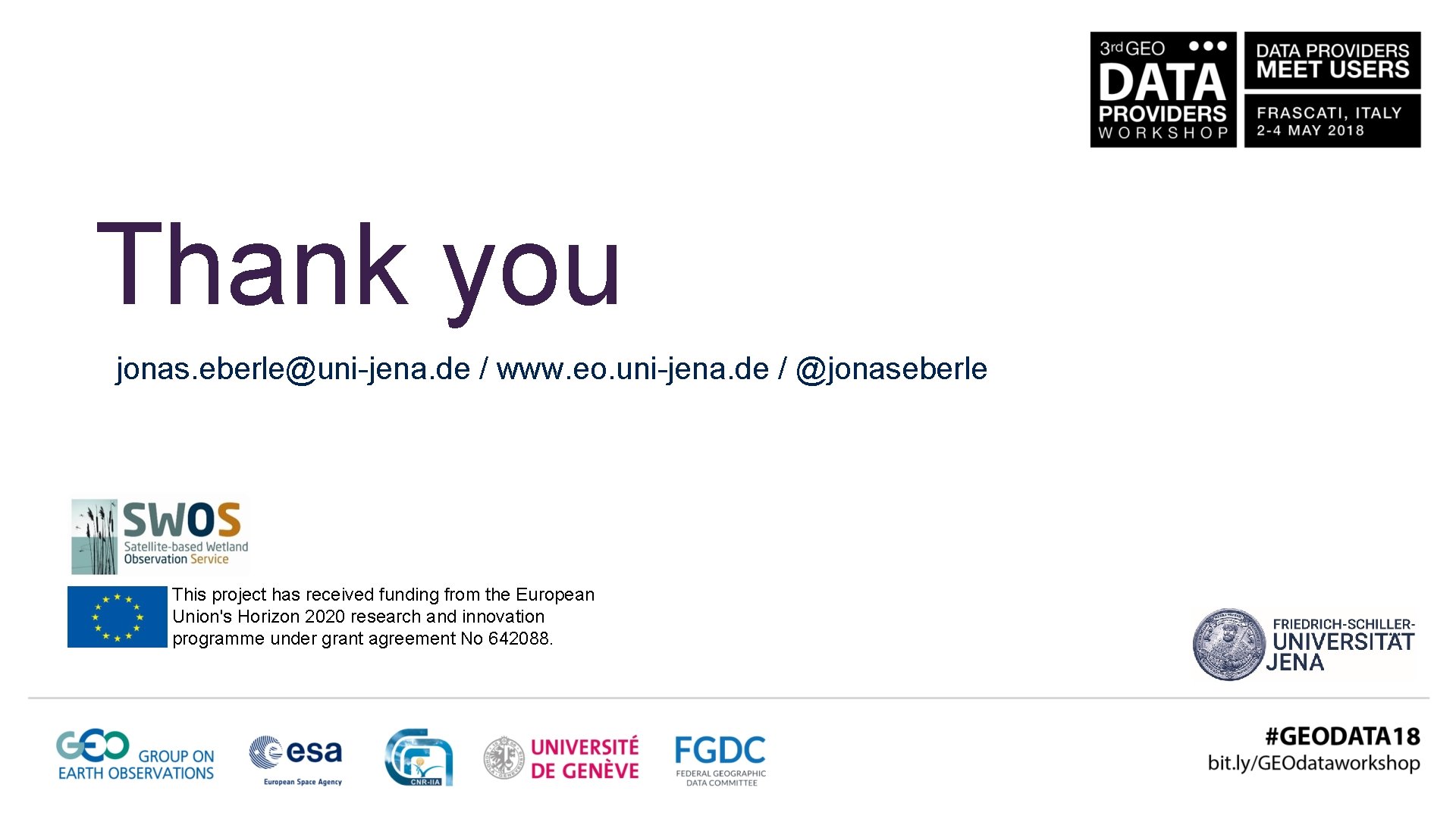 Use case GEOWetlands Community Portal Jonas Eberle Friedrich