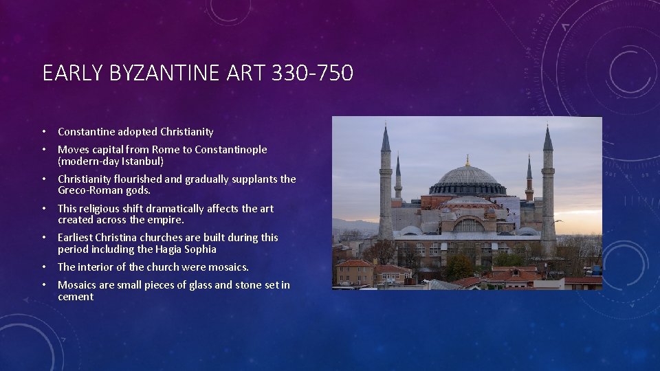 INTRODUCTION TO ART CHAPTER 13 EARLY CHRISTIAN BYZANTINE