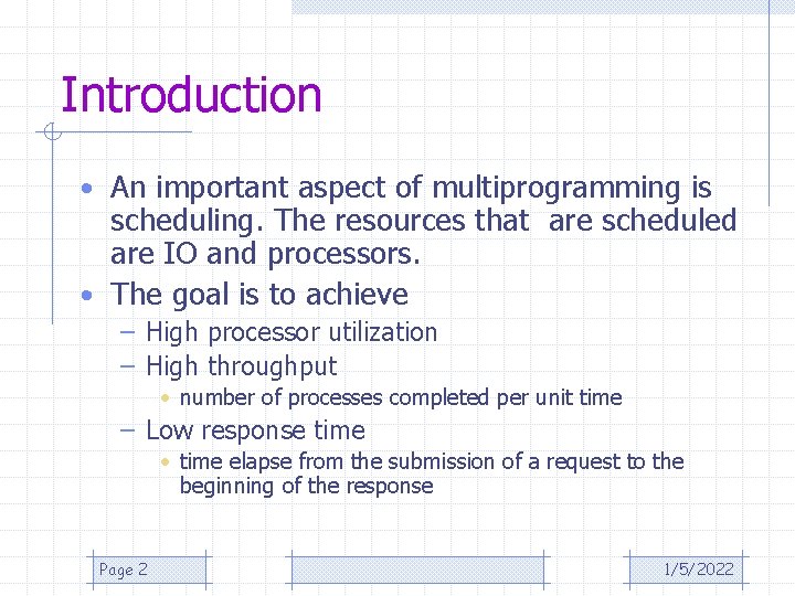Process Scheduling B Ramamurthy Page 1 152022 Introduction