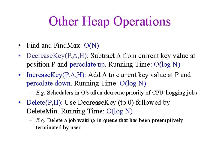 CSE 326 Data Structures Lecture 22 Mergeable Heaps