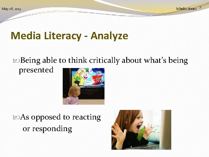 Media Literacy The Role of the School Library