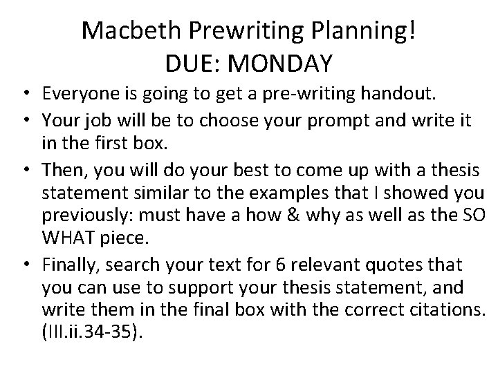 Macbeth Literary Analysis 2016 Prompt 1 Trace Shakespeares