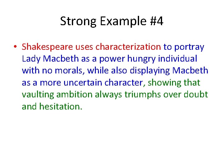 Macbeth Literary Analysis 2016 Prompt 1 Trace Shakespeares