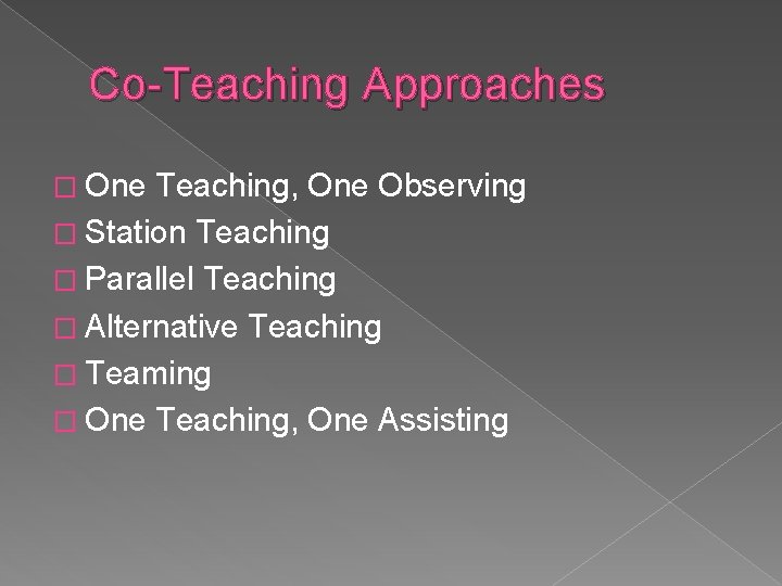 Effective Collaboration and Coteaching Compiled by Kari Mau