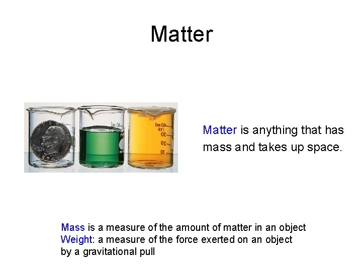 Chapter 1 Basic Concepts About Matter Chemistry the
