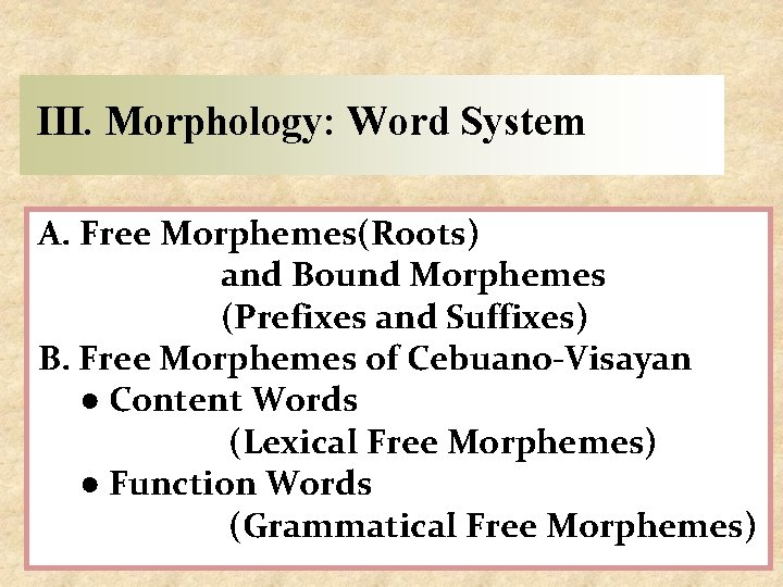 A PEDAGOGIC GRAMMAR FOR CEBUANOVISAYAN Dr Angel O