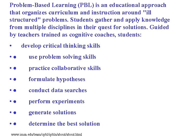 ProblemSolving Approach of Allied Health Learning Community Process