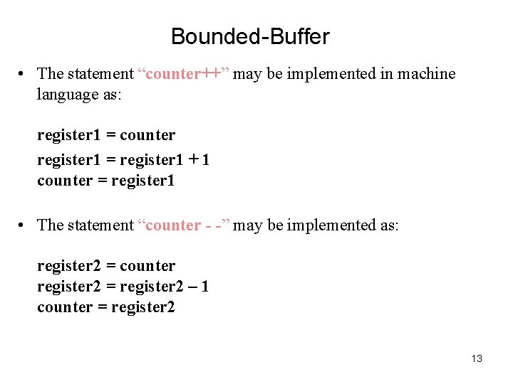 Chapter 7 Concurrency Process Synchronization Process Synchronization Background