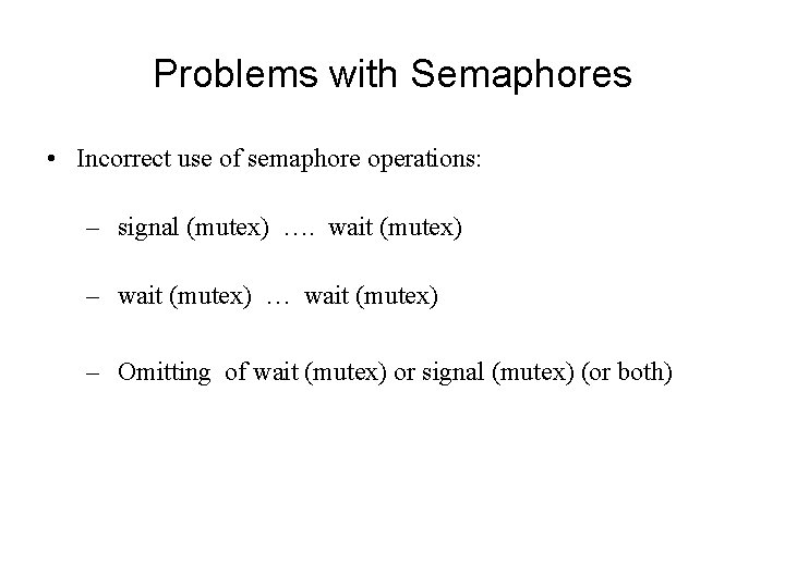 Chapter 7 Concurrency Process Synchronization Process Synchronization Background