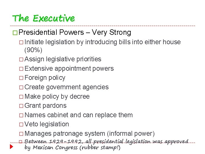 MEXICO Part 2 Institutions The Basics DevelopingTransitional Democracy