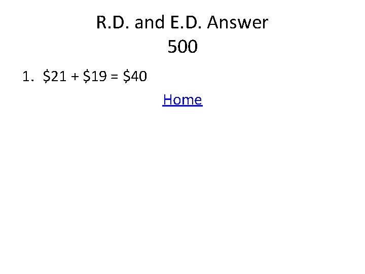 Unit 2 Review Jeopardy Adding and Subtracting Decimals