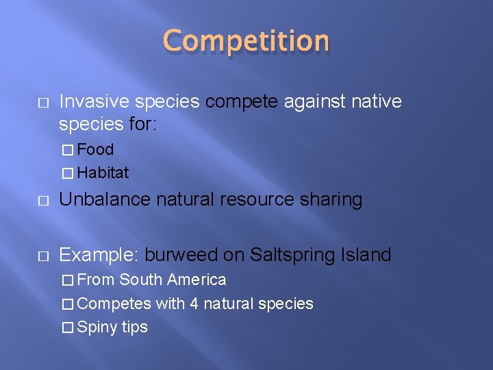 BIOLOGY CHAPTER 3 Notes 3 Native vs Introduced