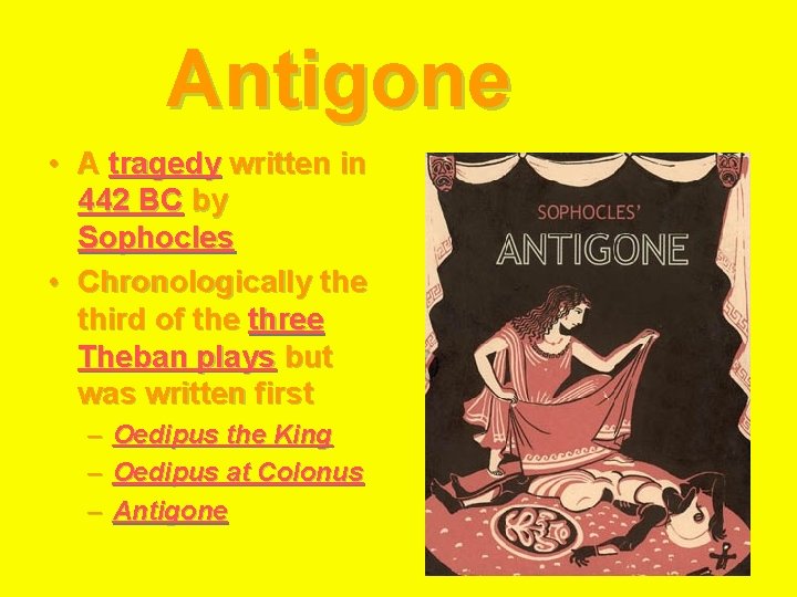 Antigone A Greek Tragedy by Sophocles Tragedy A
