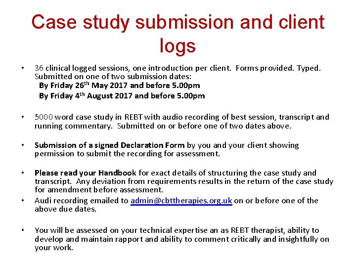 Advanced Diploma in CBTREBT Weekend One Insomnia and