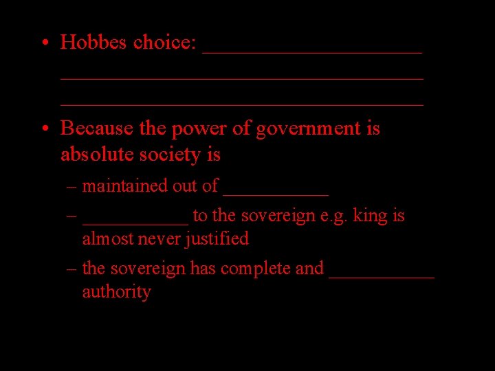 Political Philosophers 1 2 Ideas of Thomas Hobbes