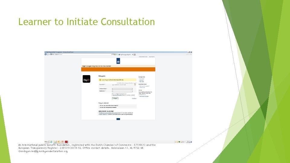 Groningen Declaration Network Creating a Global Sustainable and