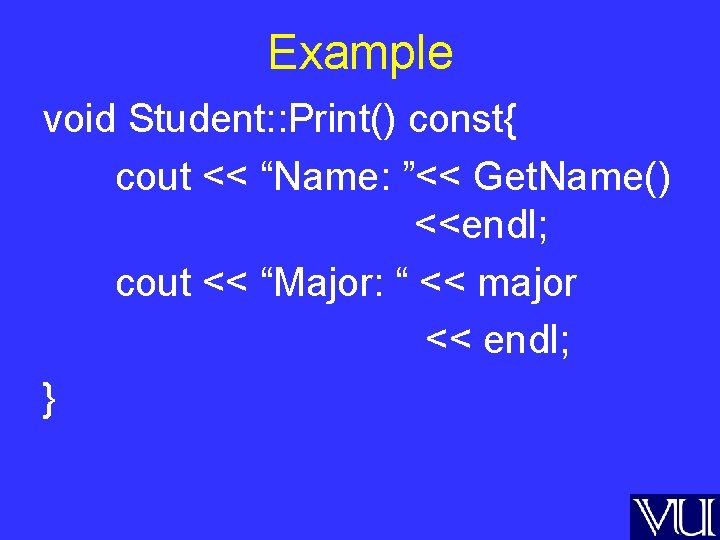 Objectoriented Programming Oop Lecture No 24 Example Class