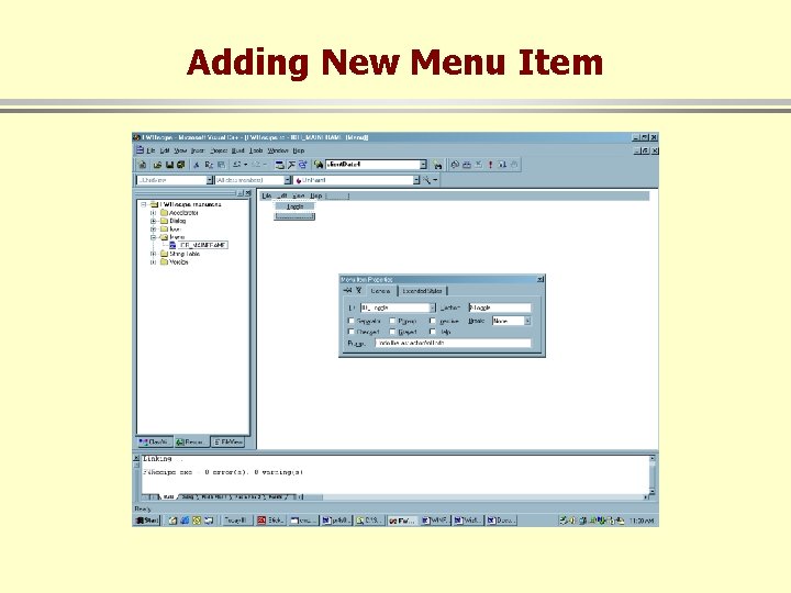Steps to Build Frame Window Recipe Application Jim