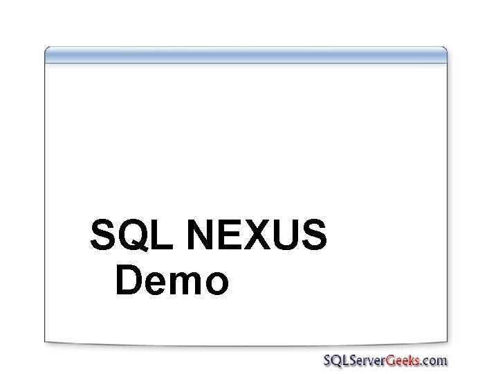 Troubleshooting From the Field Part 2 SQL DIAG