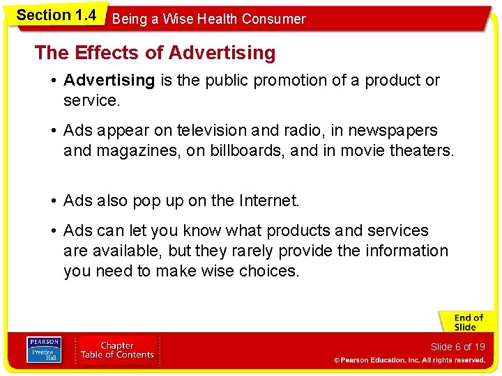 Section 1 4 Being a Wise Health Consumer