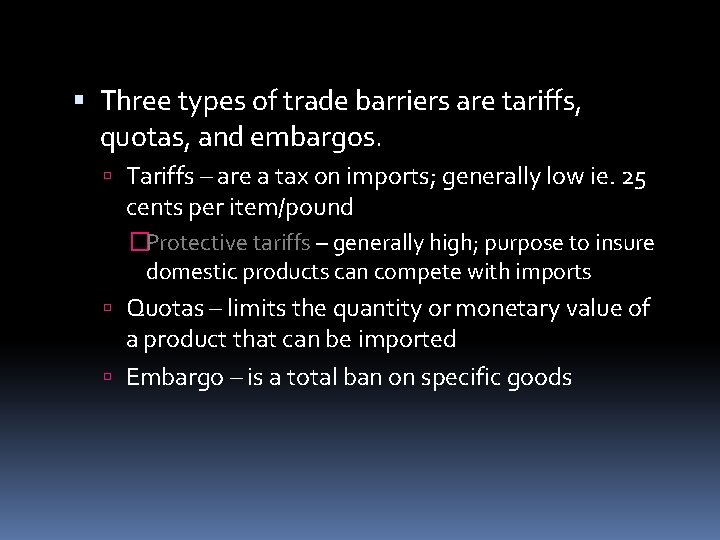 International Trade and The Global Marketplace Global Analysis