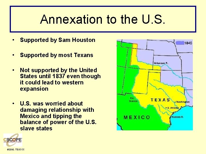 Issues Faced By the Republic of Texas 1836