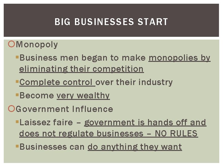 RISE OF BIG BUSINESS THE GILDED AGE Looks