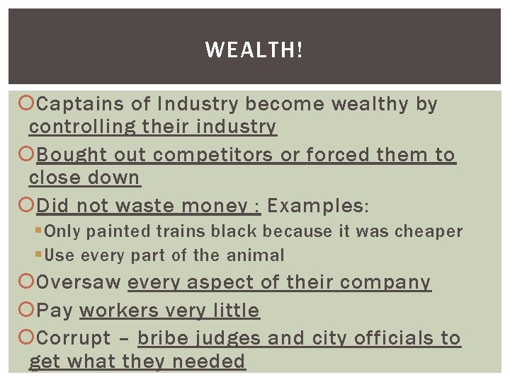 RISE OF BIG BUSINESS THE GILDED AGE Looks