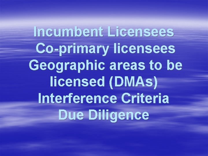 MVDDS Multichannel Video Distribution and Data Service Auction