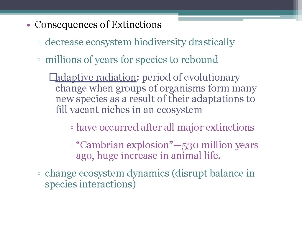 Natural selection can alter the distribution of traits