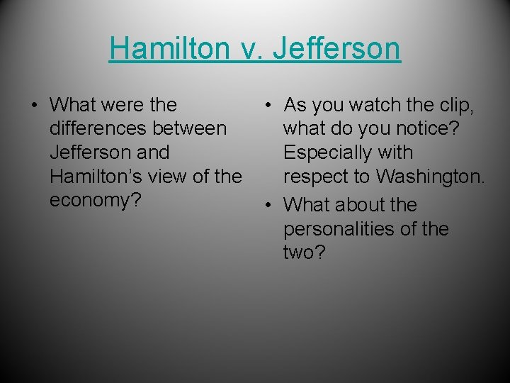 Welcome Back CHAPTER 6 Warm up Take the