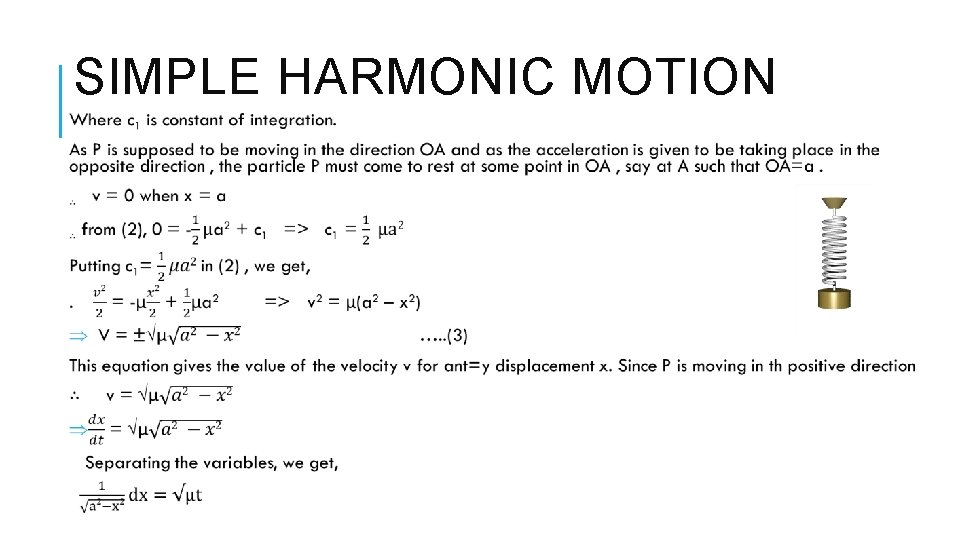 SIMPLE HARMONIC MOTION BY Prof NAVEEN KUMAR SIMPLE