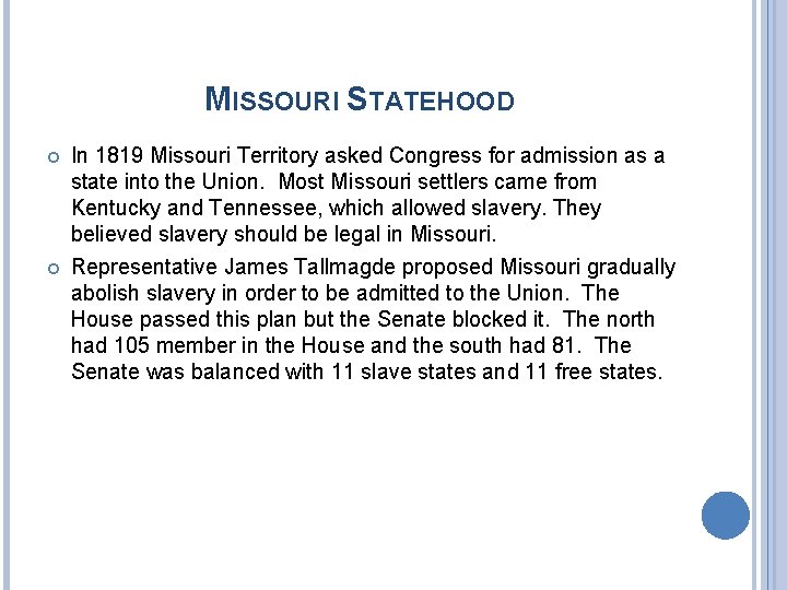 UNITY AND SECTIONALISM By Ms Astle THE ERA