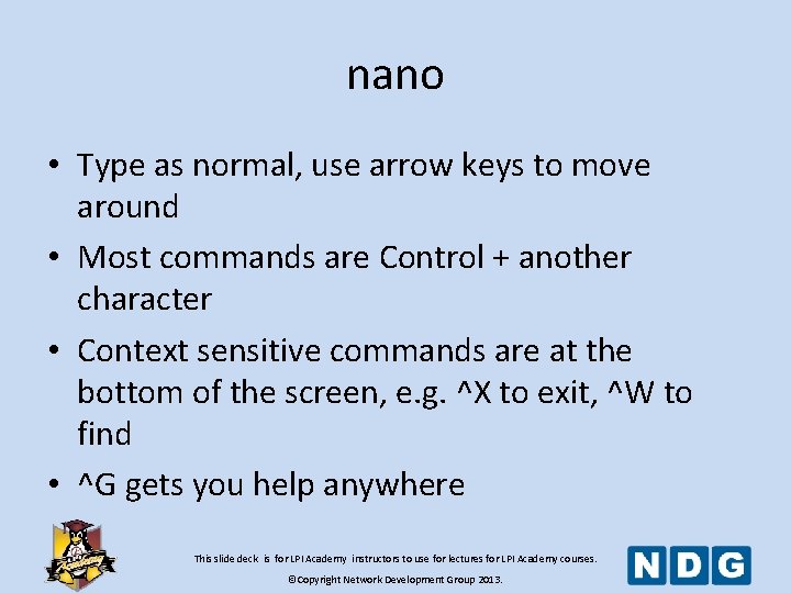 Module 9 Basic Scripting This slide deck is