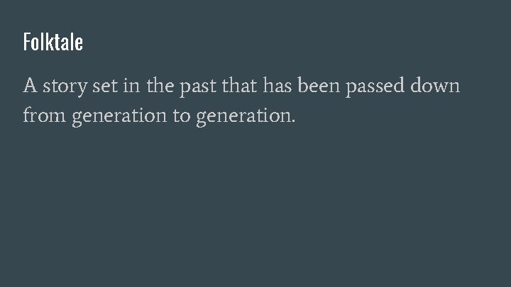 Folktale Genres Foldable Lesson 24 Folktale A story