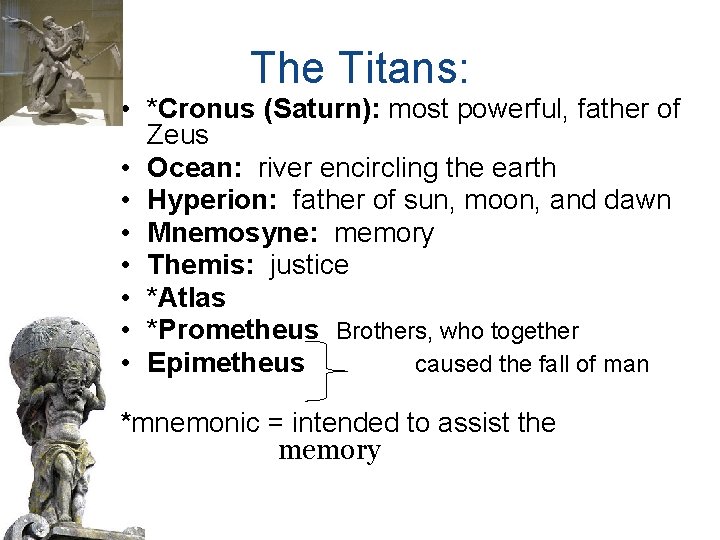 Introduction to Mythology Before the Greeks mankind was
