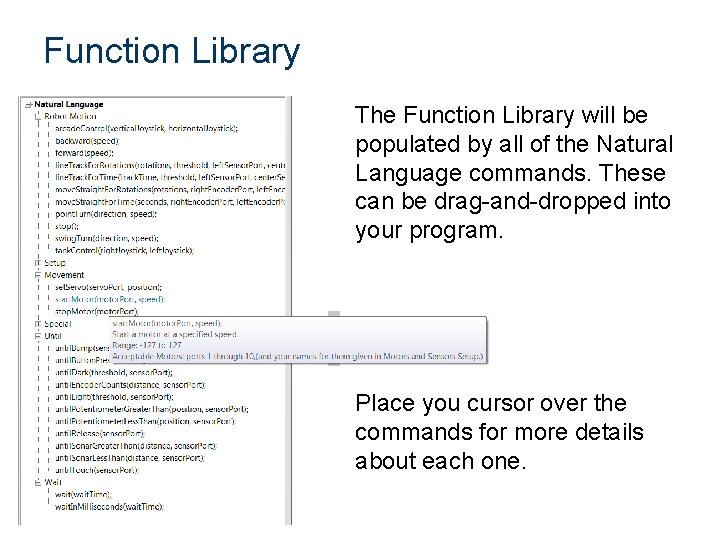 Introduction to Programming Developed in collaboration with ROBOTC