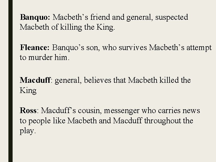 An introduction to Macbeth a tribute to King