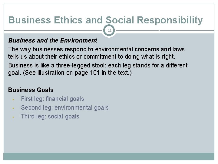 Business Ethics and Social Responsibility 1 Ethics rules