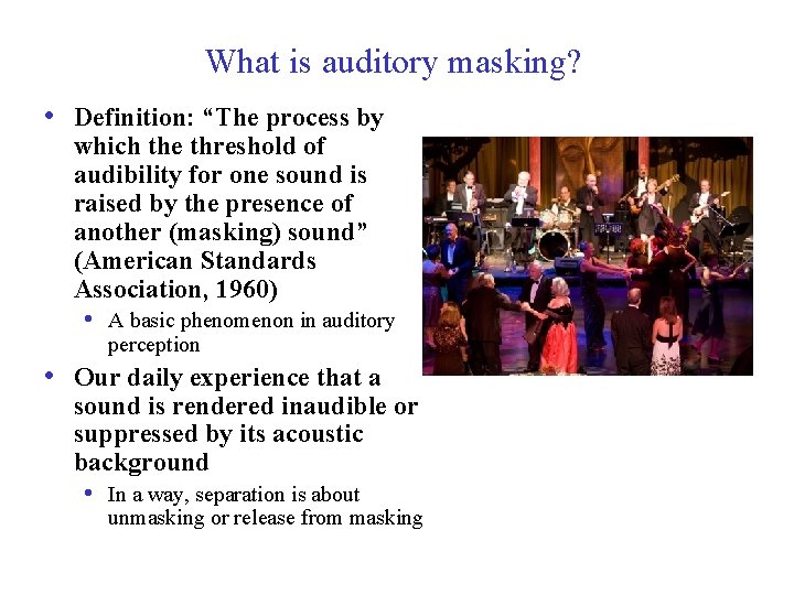 From Auditory Masking to Binary Classification Machine Learning