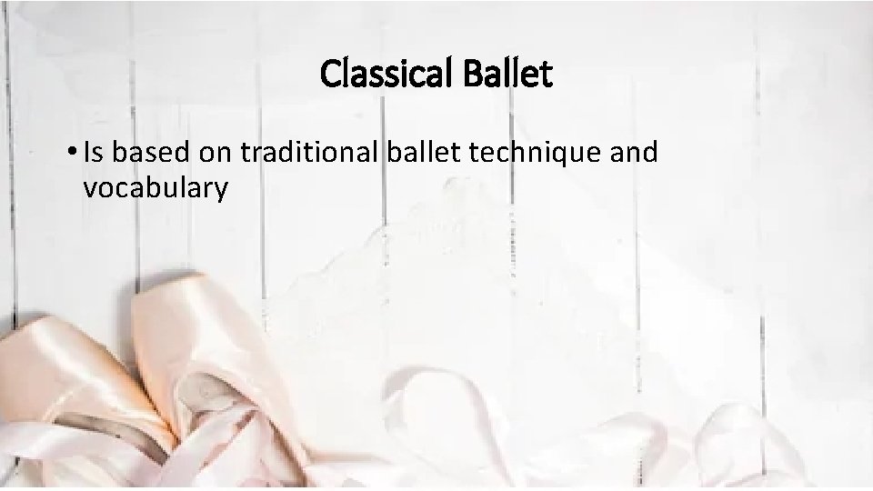 Ballet History Ballet originated in the Italian Renaissance